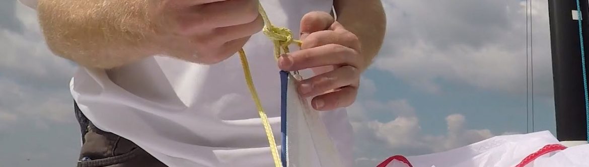 Rigging an E-Scow Spinnaker - SailZing.com