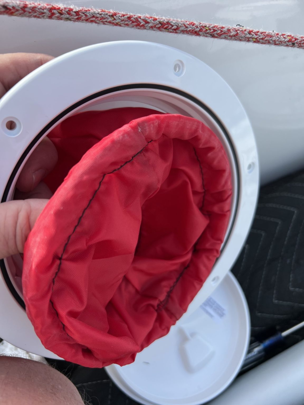 Melges 15 Mods - Porthole Storage and Envelope Cover Bow Line ...
